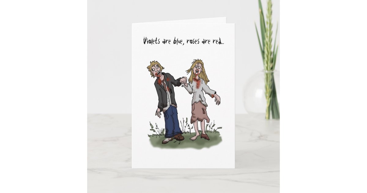 Zombie Valentine's Day Card - Love Card | Zazzle