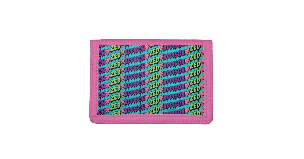 Zombies 2 | Zed and Addison Pattern Trifold Wallet | Zazzle
