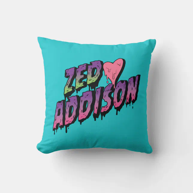 Zombies 2 | Zed and Addison Text Throw Pillow | Zazzle