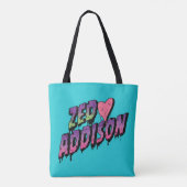 Zombies 2 | Zed and Addison Text Tote Bag | Zazzle