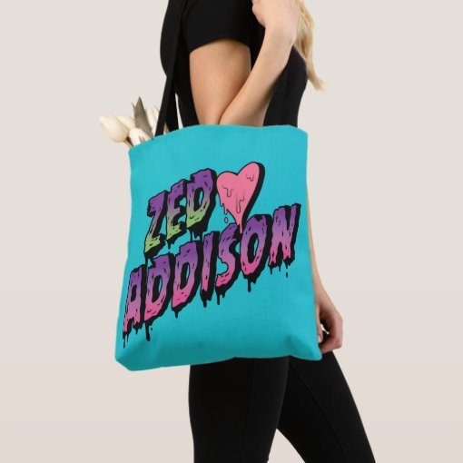 Zombies 2 | Zed and Addison Text Tote Bag | Zazzle