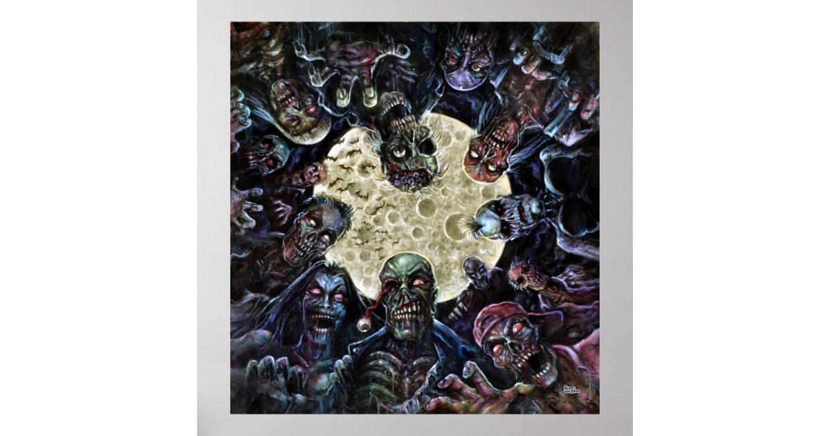 Zombies Attack (Zombie Horde) Poster | Zazzle