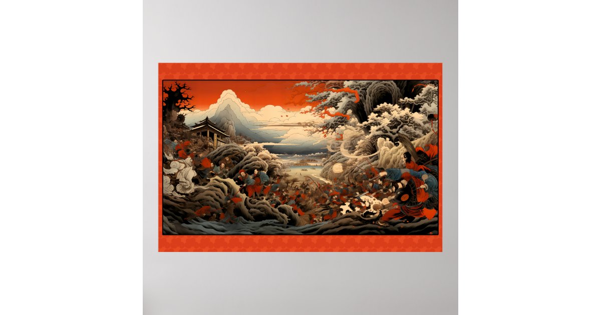 Zombies Overrun The Golden Temple Poster | Zazzle