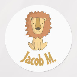 Zoo Animals Customizable Kids' Labels | Zazzle