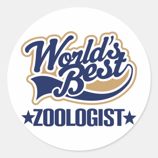 Zoologist Gift Classic Round Sticker | Zazzle.com