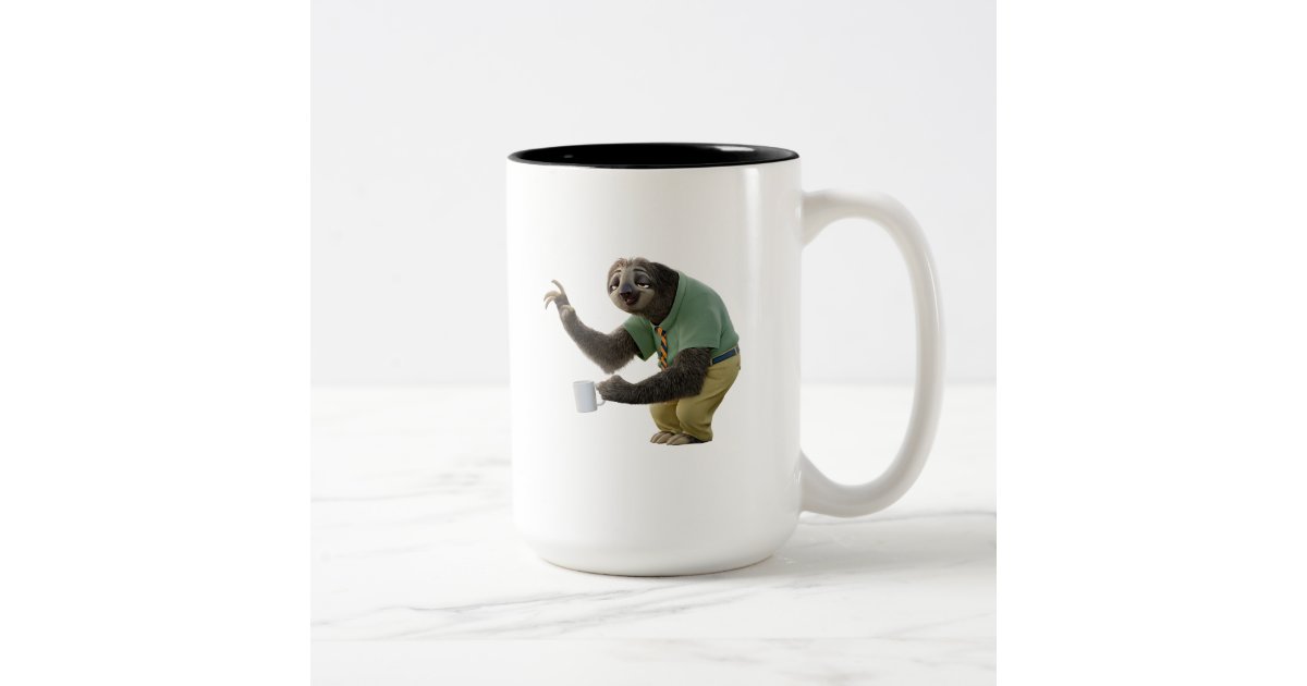 Zootopia | A Working Sloth Two-Tone Coffee Mug | Zazzle