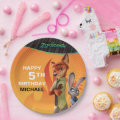 Zootopia Birthday Paper Plates | Zazzle