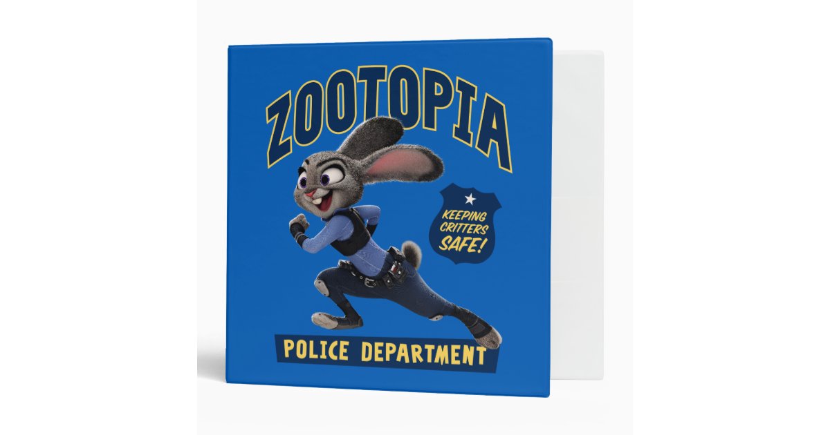 Zootopia | Judy Hopps - Keeping Critters Safe! Binder | Zazzle