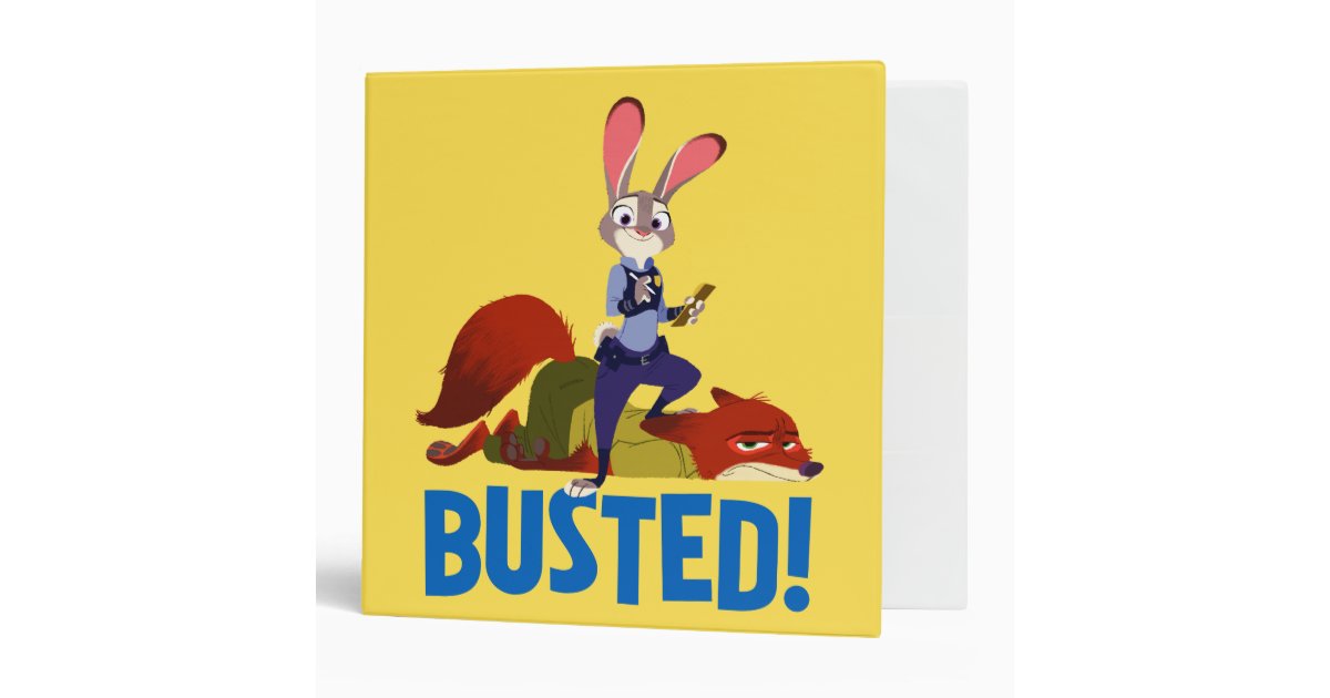 Zootopia | Judy Hopps & Nick Wilde - Busted! Binder | Zazzle