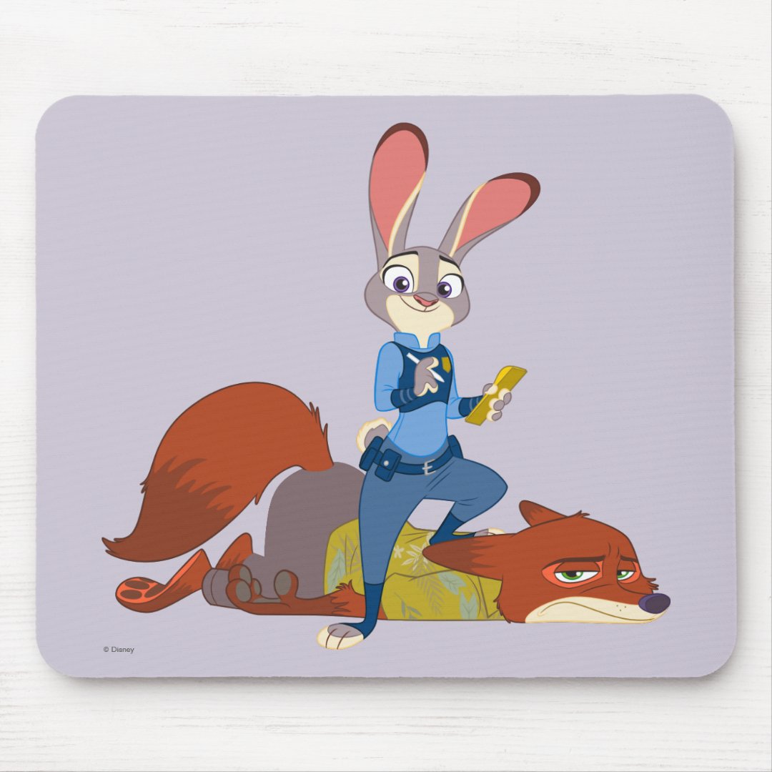 Zootopia | Judy Hopps & Nick Wilde - Busted! Mouse Pad | Zazzle