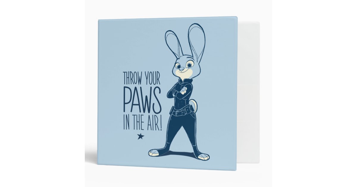 Zootopia | Judy Hopps - Paws in the Air! Binder | Zazzle