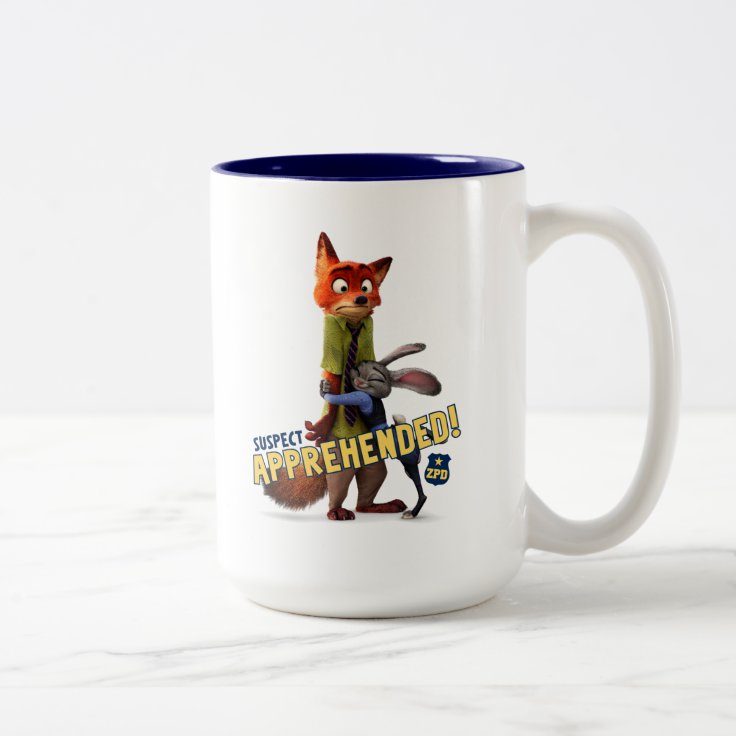 Zootopia | Judy & Nick - Suspect Apprehended! Two-Tone Coffee Mug | Zazzle