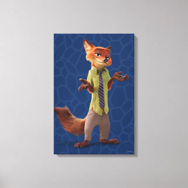 Zootopia | Nick Wilde Canvas Print | Zazzle