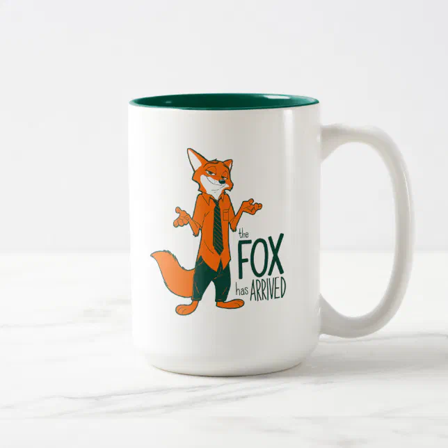 Zootopia | Nick Wilde - The Fox has Arrived Two-Tone Coffee Mug | Zazzle