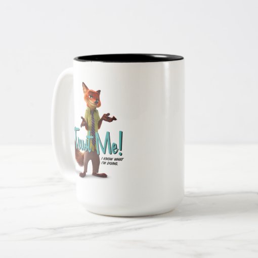 Zootopia | Nick Wilde - Trust Me! Two-Tone Coffee Mug | Zazzle