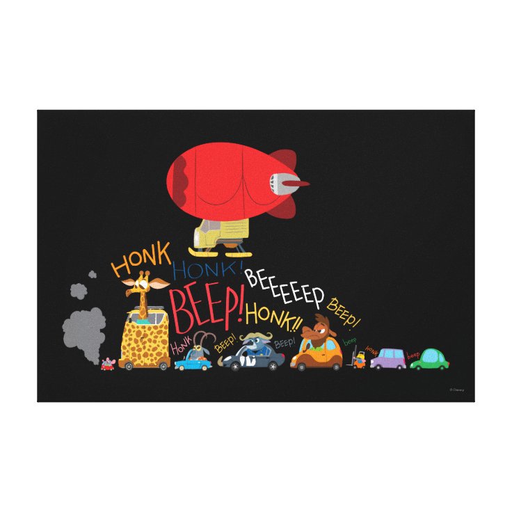 Zootopia | Zootopia Traffic Canvas Print | Zazzle