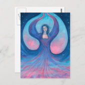 Zorya Dawn Goddess Slavic Folklore Surreal Fantasy Postcard | Zazzle