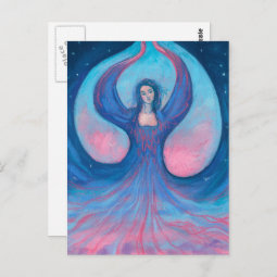 Zorya Dawn Goddess Slavic Folklore Surreal Fantasy Postcard | Zazzle
