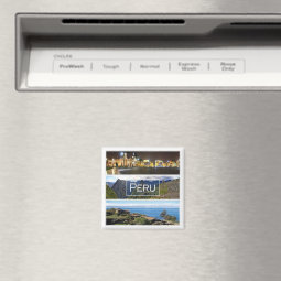 zPE007 PERU, Mosaic, America, Fridge Magnet | Zazzle