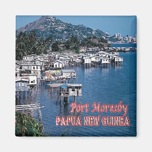 zPG005 MORESBY, Papua New Guinea, Oceania, Fridge Magnet | Zazzle