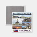 zPH004 MANILA mosaic, Philippines, Asia, Magnet | Zazzle
