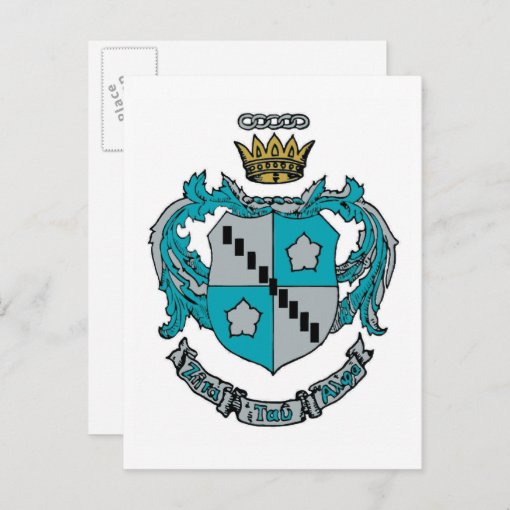 ZTA Crest Color Postcard | Zazzle