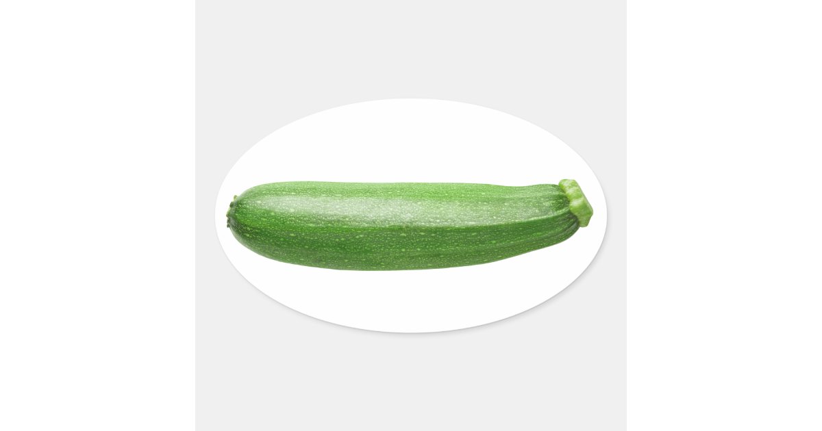 Zucchini Oval Sticker | Zazzle