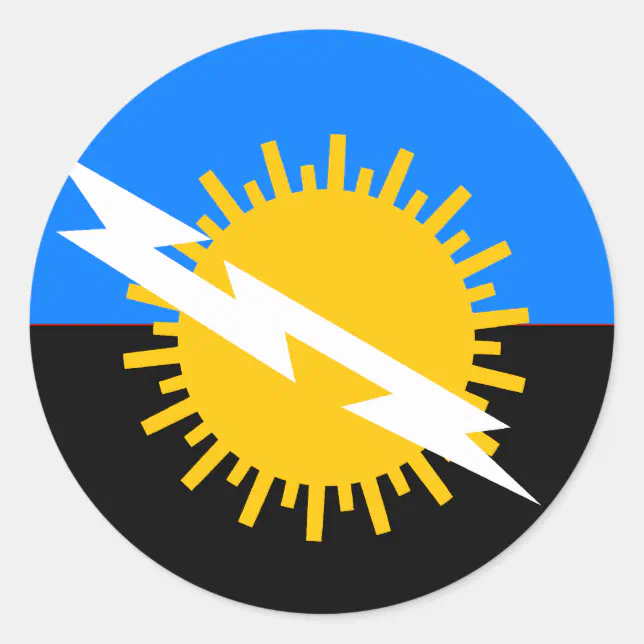 Zulia, Venezuela flag Classic Round Sticker | Zazzle