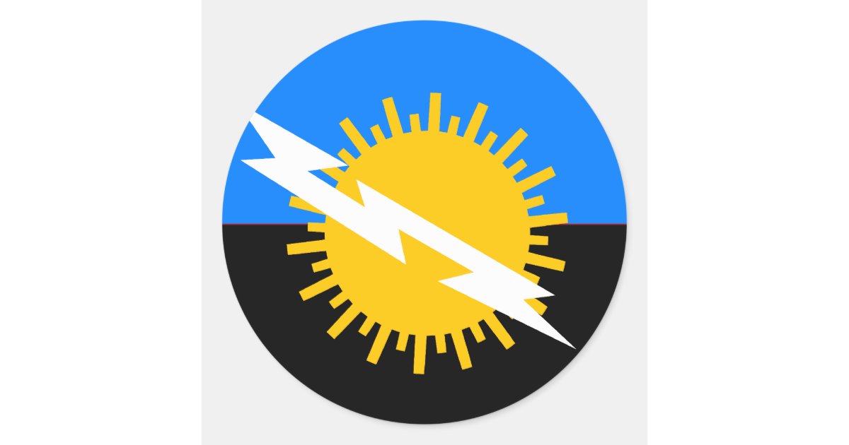 Zulia, Venezuela flag Classic Round Sticker | Zazzle