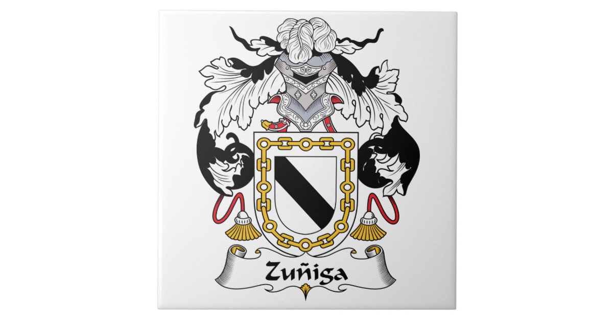 Zuniga Family Crest Ceramic Tile | Zazzle