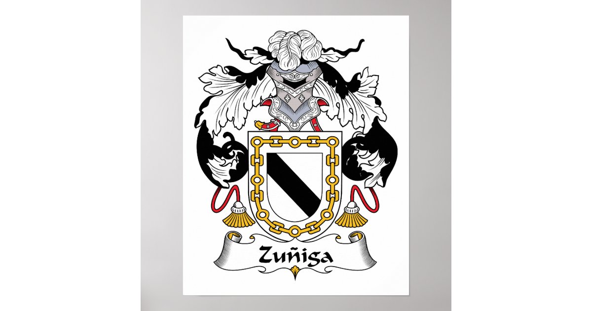 Zuniga Family Crest Poster | Zazzle