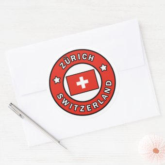 Zürich Switzerland Classic Round Sticker | Zazzle