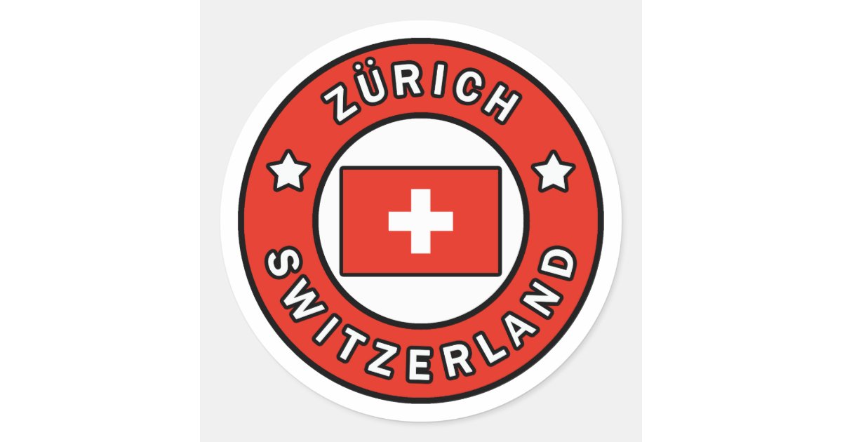 Zürich Switzerland Classic Round Sticker | Zazzle