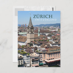 zurich switzerland postcard | Zazzle