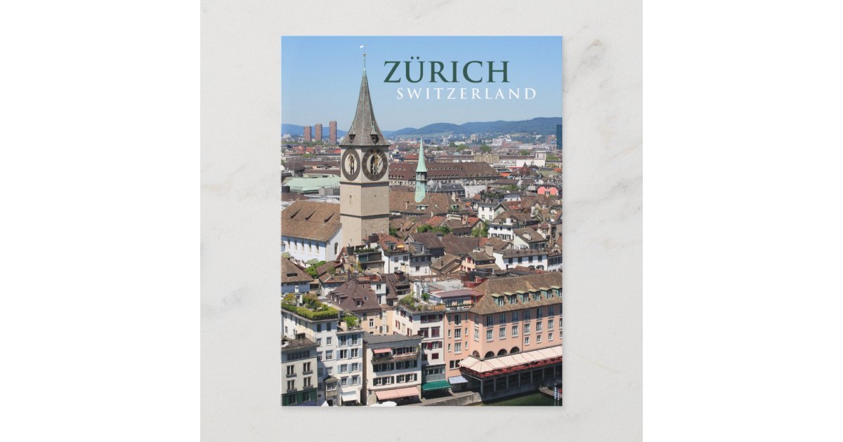 zurich switzerland postcard | Zazzle