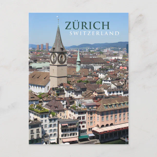 zurich switzerland postcard | Zazzle