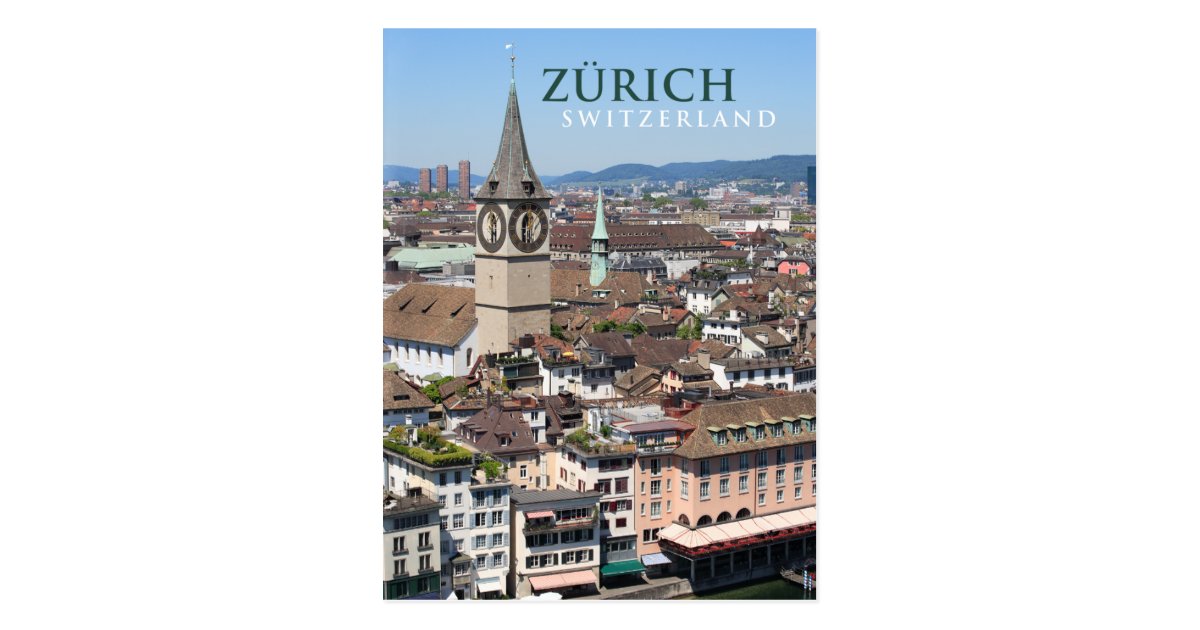 zurich switzerland postcard | Zazzle.com